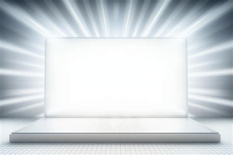 Bright White Led Panel Background Premium Ai Generated Image