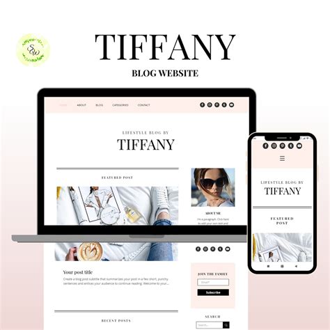 Wix Blogger Theme Wix Website Template Wix Blog Website Wix Etsy