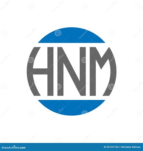 HNM Letter Logo Design on White Background. HNM Creative Initials ...