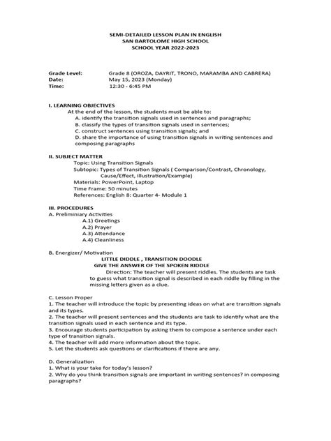 Transition Signals Pdf Behavior Modification Cognitive Science
