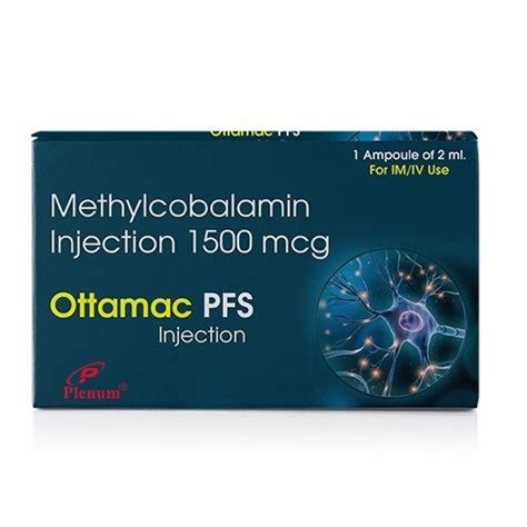 Methylcobalamin Injection 1500 Mcg Ottamac PFS