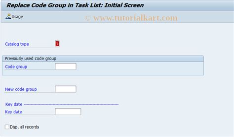 qs47 sap tcode central replacement of code groups