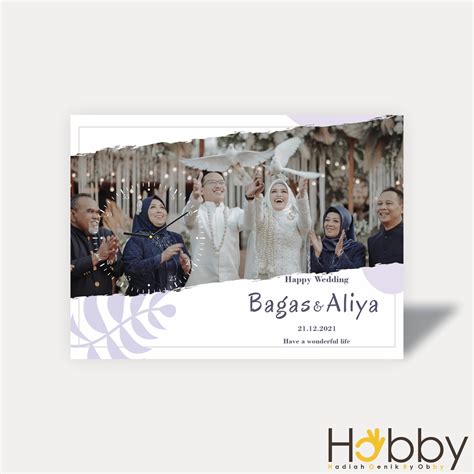 Jual Jam Dinding Custom Kayu Foto Nama Kado Wedding Unik Hadiah