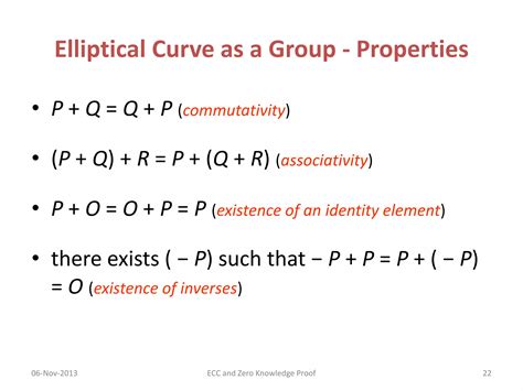 Elliptic Curve Cryptography And Zero Knowledge Proof Ppt Free Download