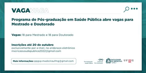 Processo Seletivo 20241 Do Programa De Pós Graduação Em Saúde Pública