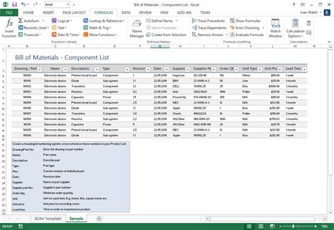 How To Make A Product List In Excel Define A Table Structure For Your Product Catalog