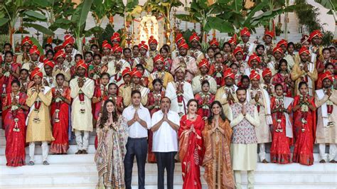 Watch Mass Wedding Held For Over 50 Underprivileged Couples Ahead Of Anant Ambani Radhika