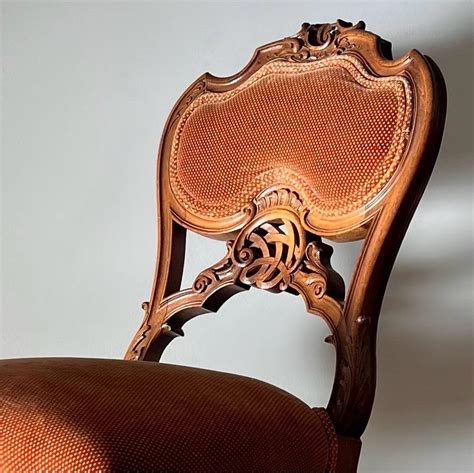 Antique Highly Carved Victorian Side Chair Late 19th Century For Sale