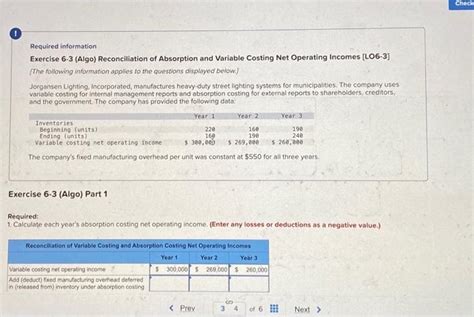Solved Required Information Exercise 6 3 Algo