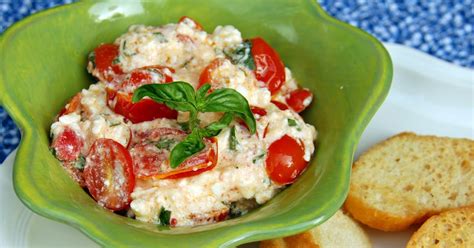Southern Ladys Recipes Tomato Basil Feta Dip