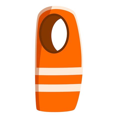 Premium Vector Orange Traffic Cone Standing Upright With White Stripes