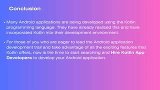 Why You Should Use Kotlin For Android Development PPT