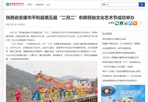 陕西省安康市平利县第五届“二月二”农耕民俗文化艺术节成功举办龙头村乡村游客
