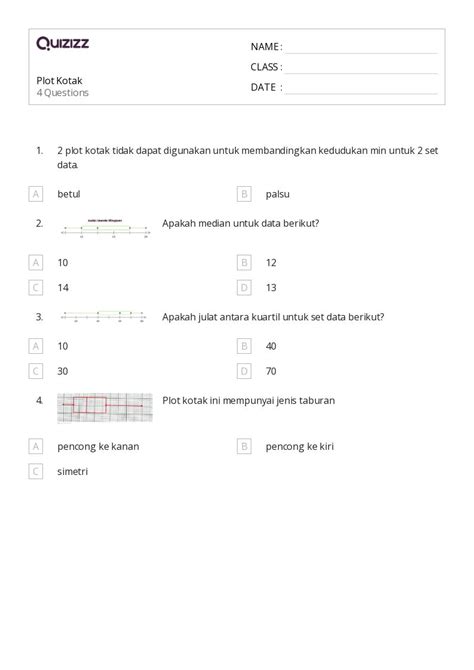 50 Lembar Kerja Kotak Untuk Kelas 7 Di Quizizz Gratis And Dapat Dicetak