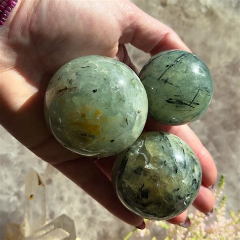 Heal The Healer Prehnite With Epidote Sphere For Self Care