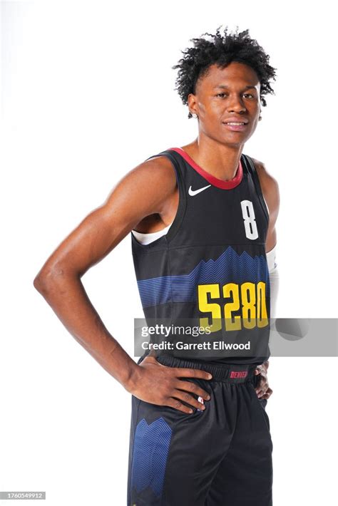 Peyton Watson Of The Denver Nuggets Pose For A Portrait During The