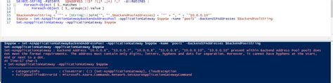 Powershell Adding New VM IP Address To Azure Gateway Backend Pool