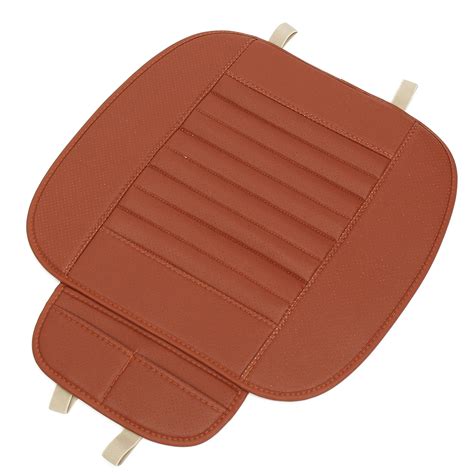 Car Front Seat Cover Cushion Breathable Pu Leather Bamboo Charcoal Pad Mat