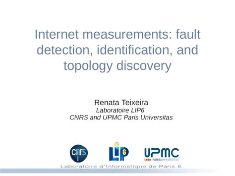 ppt internet measurements fault detection identification and