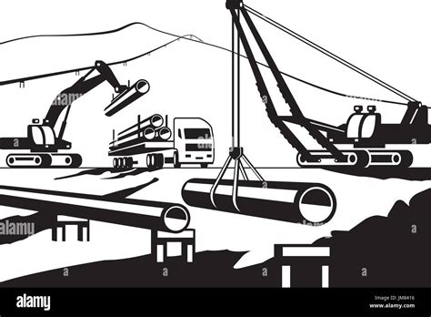 Gas Pipeline Stock Vector Images Alamy