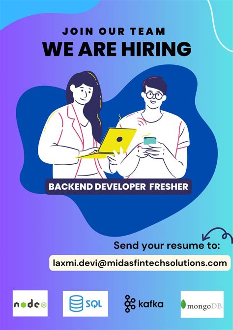 Laxmi Devi On Linkedin Hiring Backenddeveloper Fresher Techjobs