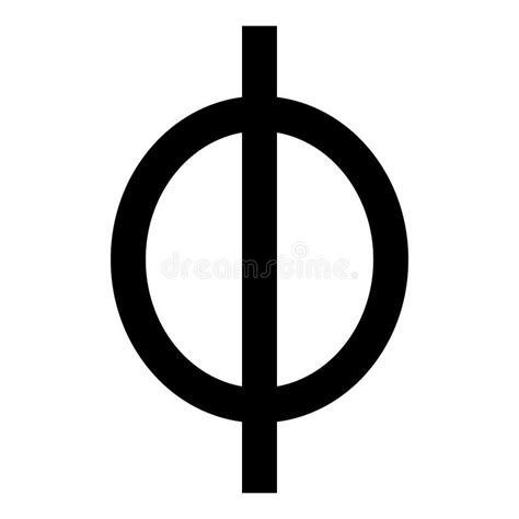 Greek Alphabet Letter Phi Stock Vector Illustration Of Greece 131005987