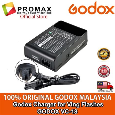 Godox Charger For Battery Ving Flashes VC VC Original GODOX Malaysia Lazada