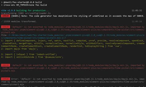 [bug report feeback] fesjs builder vite build失败 似乎未读取项目`tsconfig json