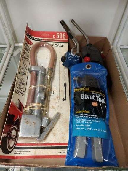 Milton Inflator Gauge Rivet Tool Torch Heads Bid Assets Online Auctions