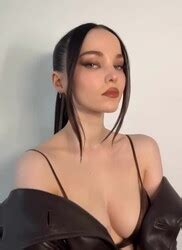 INSTA VID Dove Cameron Leather Jacket And Bra Phun Org Forum