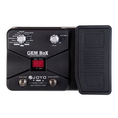 Joyo Gem Box 멀티 이펙트 프로세서 플로어 멀티 이펙트 페달 기타 액세서리 음악용 60 가지 이펙트 및 풋 스위치