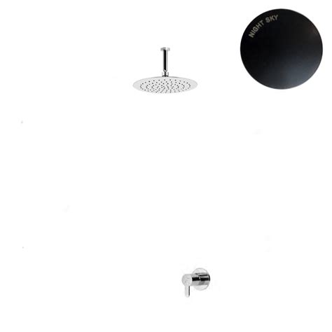 Bruma Leaf Bateria natryskowa podtynkowy z deszczownicą Ø mm Night Sky NS
