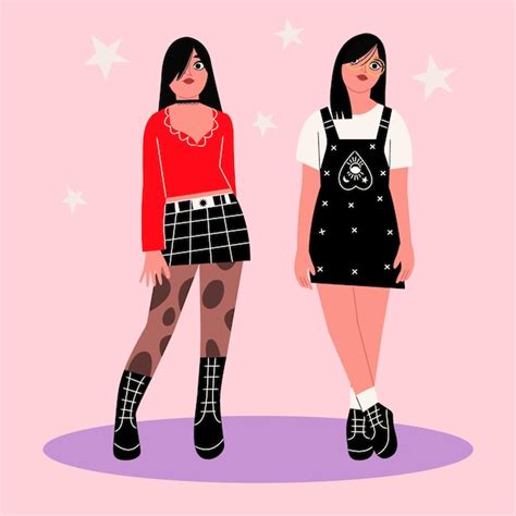 손으로 그린 이모 사람 그림 무료 벡터