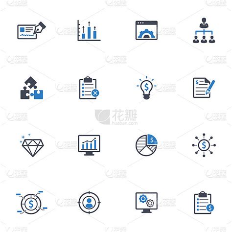 业务统计和数据分析图标