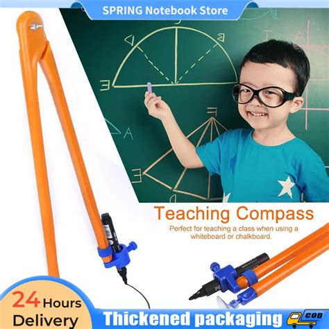 Plastic Compasses Math Teaching Tool Large Practical Geometry Drawing Tool Chalk Marker Compass