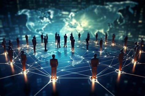 Premium Ai Image Global Business Structure Of Networking