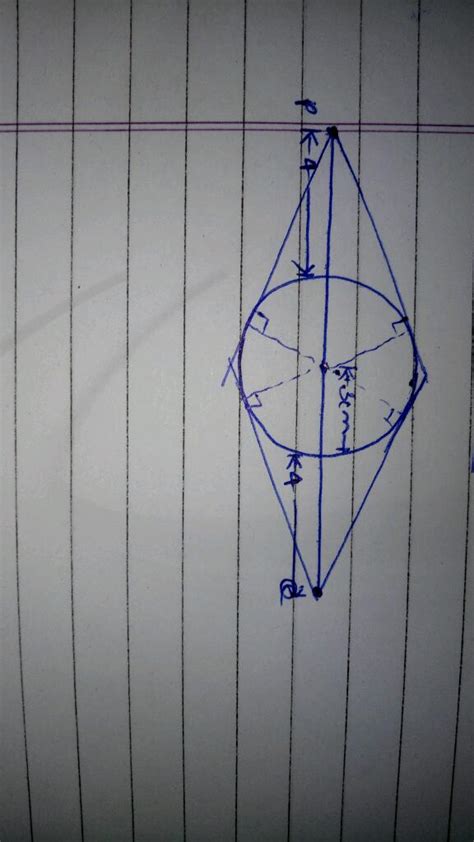 Draw A Circle Of Radius Cm Take Two Points P And Q On One Of Its