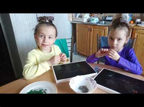 Картина пайетками. Детское творчество. #творчество #двойняшки # ...