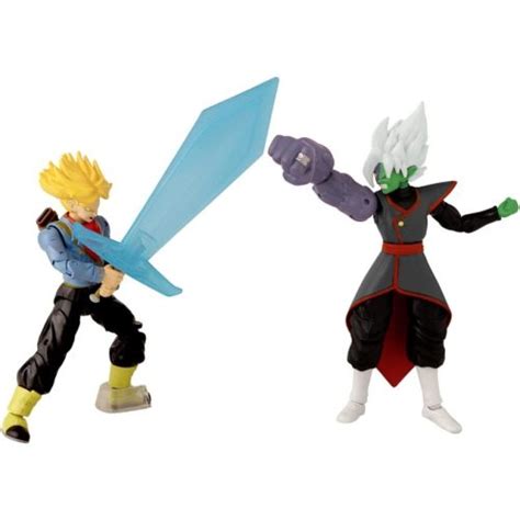 Figura Trunks Super Saiyan Vs Fusión Zamas Dragon Stars Battle Pack