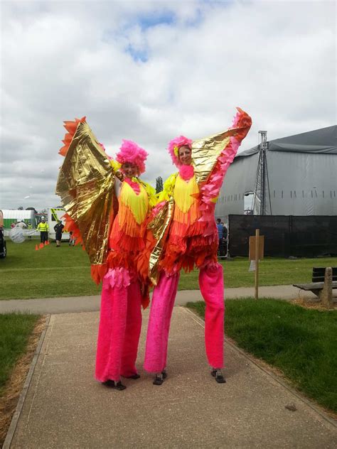 Carnival People On Stilts