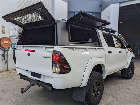 Toyota Hilux Revo Sr J Deck Dc 2015 2024 Black Titan Hybrid Canopy