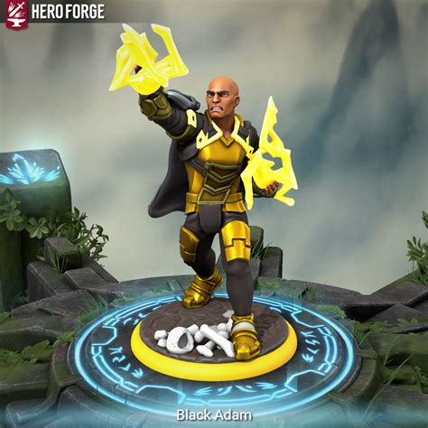 I Made A Black Adam Heroforge Figure I Took Some Inspiration From The