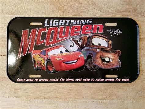 Lightning Mcqueen License Plate At Jennifer Wilkins Blog