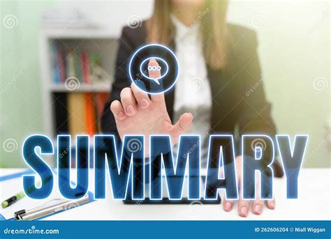 Text Caption Presenting Summary Business Showcase Brief Statement Abstract Synopsis Concise