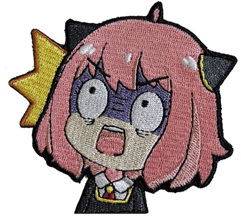 Anya Shock Embroidery Patch Woodpatch