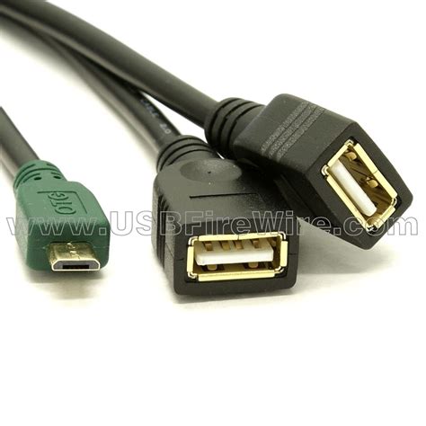 USB 2 0 OTG To 2 USB A Female 877 522 3779 USBFireWire Com