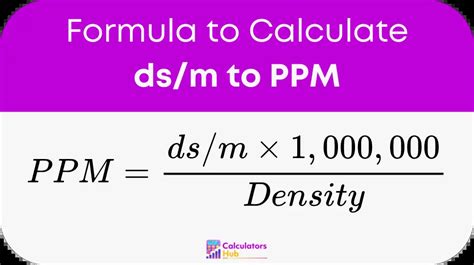Dsm To Ppm Calculator Online