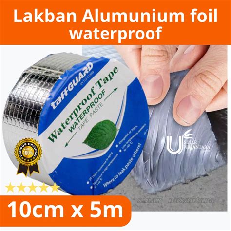 Jual LAKBAN ANTI BOCOR ALUMINIUM ALUMUNIUM FOIL TAPE ANTI BOCOR BUTYL