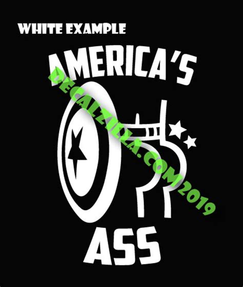 Americas Ass Vinyl Decal Sticker For Cars Laptops Etsy