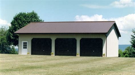 Pole Barns 30x40 Garage Kits 3 Car Metal Garage Ideas 3 Car Garage